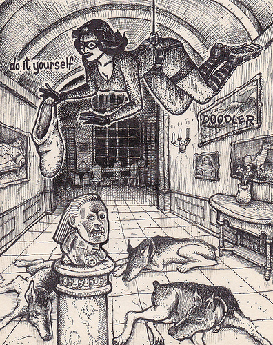 Doodle Challenge Accepted. – Tacky Raccoons